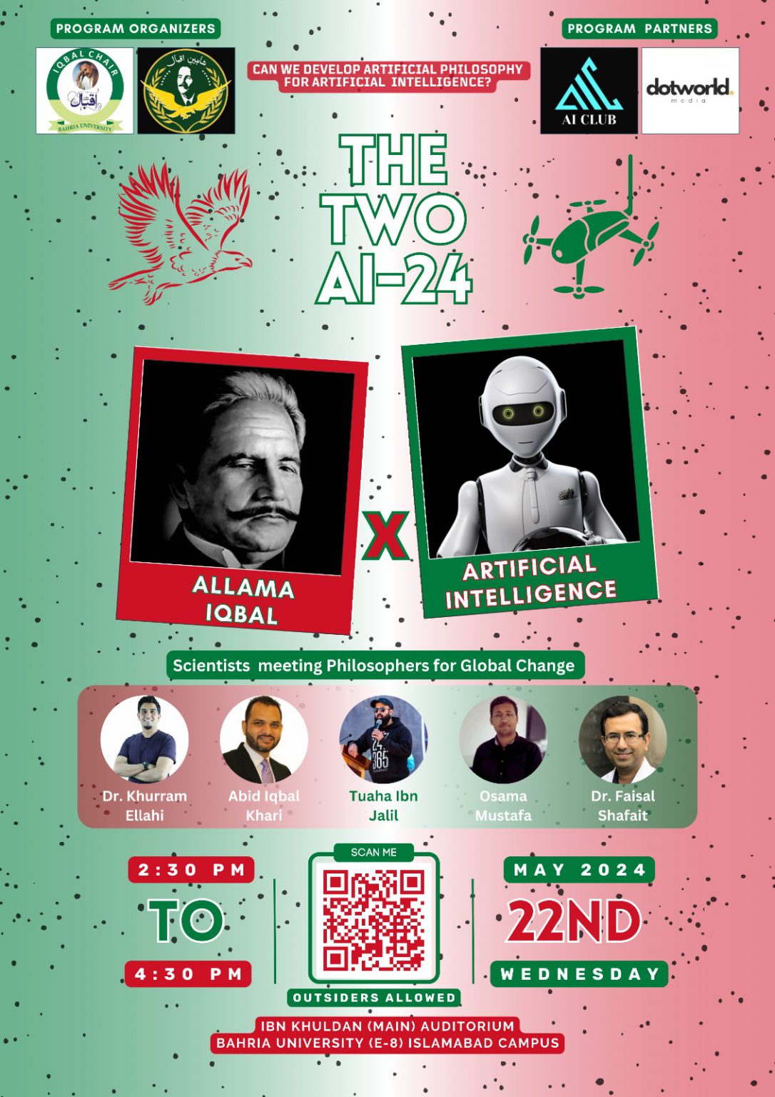IQBAL CHAIR PANEL DISCUSSION: “The 2AI: ALLAMA IQBAL & ARTIFICIAL INTELLIGENCE” – Bahria University